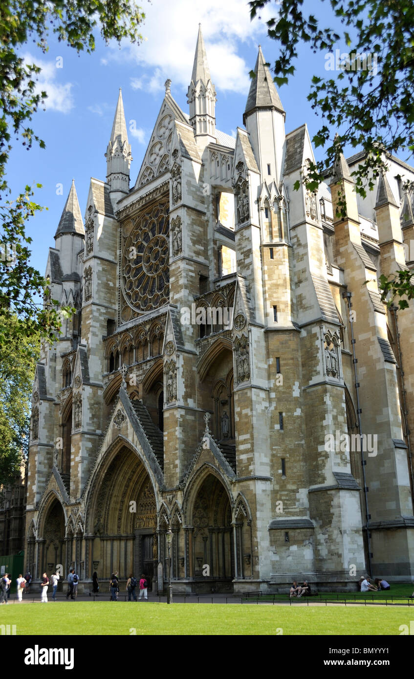Westminster Abbey London North Entrance Stock Photo - Alamy