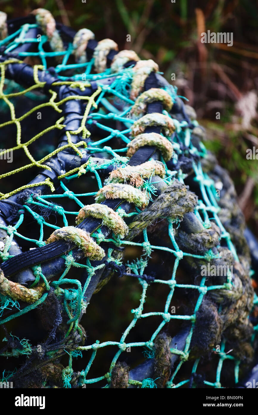 Old lobster or crab fishing pot Stock Photo - Alamy
