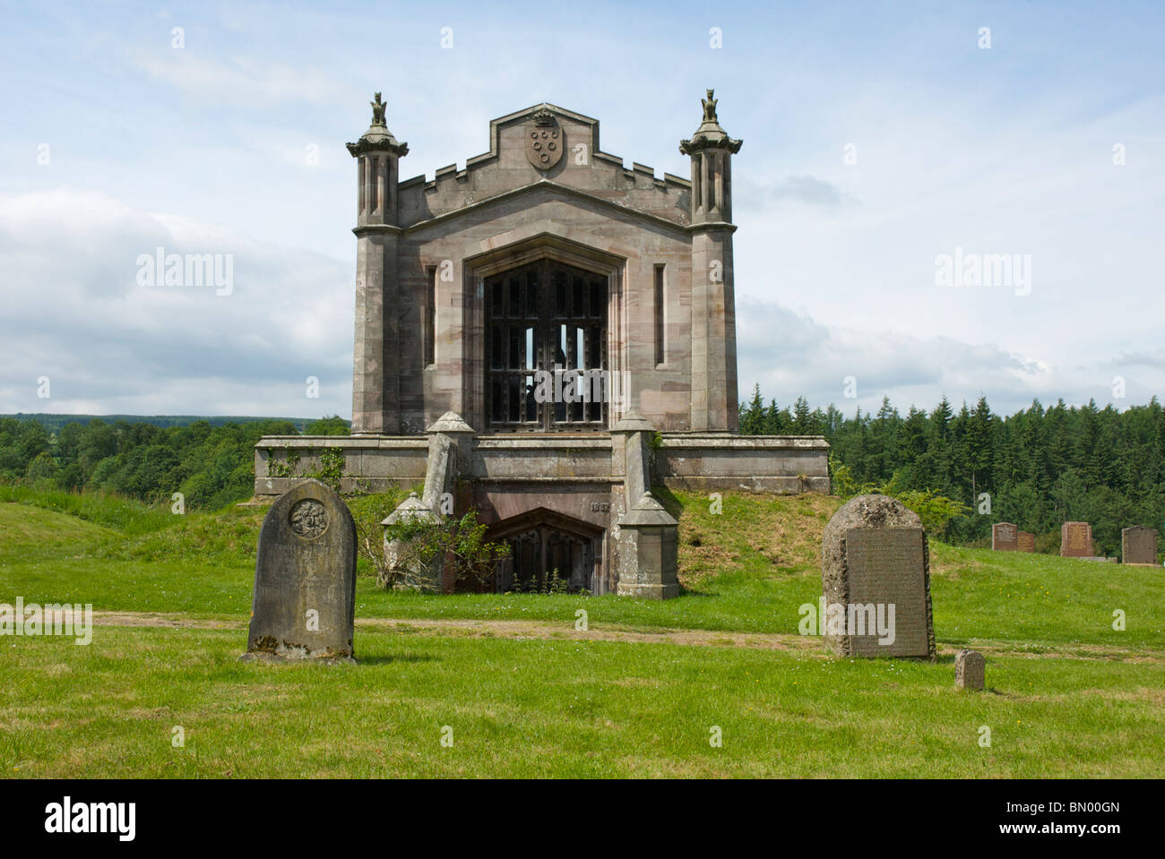 The mausoleum of William, Second Earl of Lowther, in the graveyard of ...