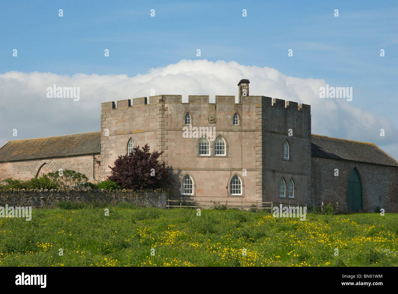 Bunkers Hill, one of the 'folly farmhouses' near Greystoke village ...
