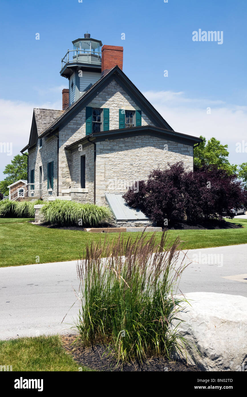 Cedar Point Lighthouse - Ohio, USA Stock Photo - Alamy
