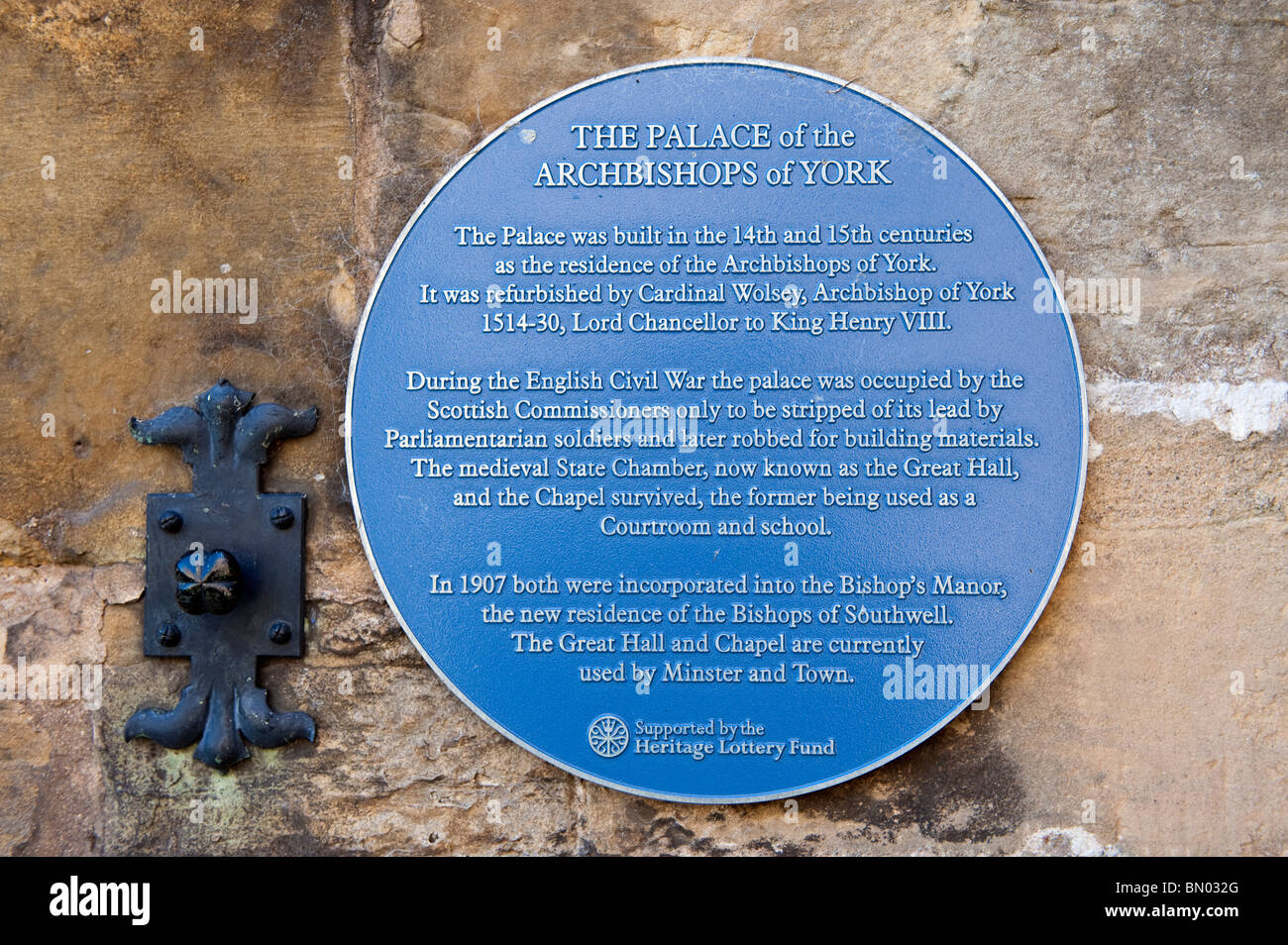 Southwell blue plaque hi-res stock photography and images - Alamy