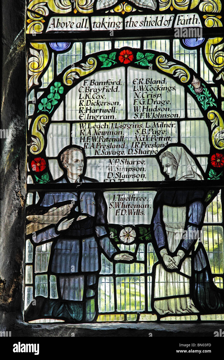 Stained glass windows memorial to servicemen and women of the Second ...