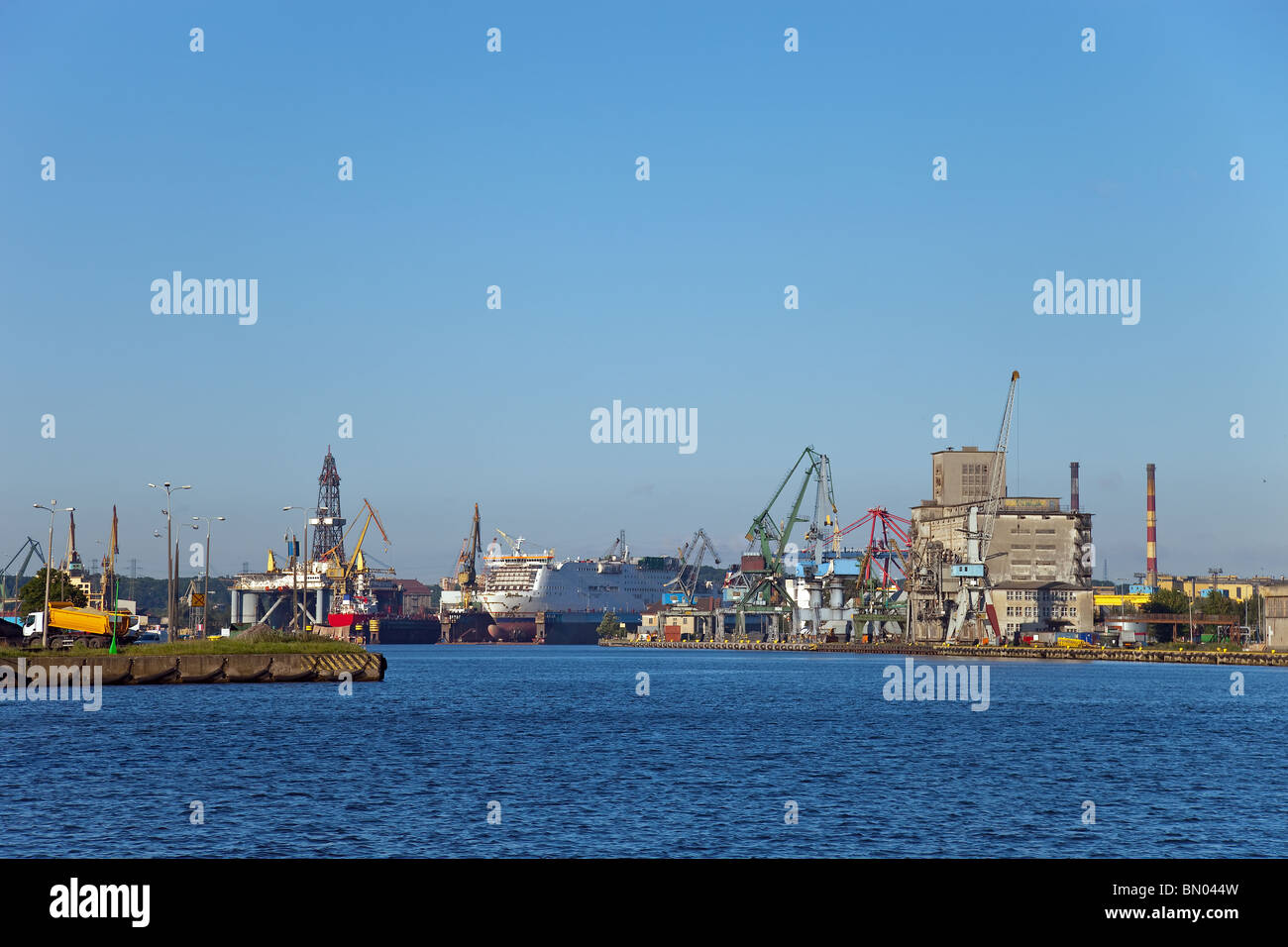 Port and shipyard in Gdansk, Poland Stock Photo - Alamy