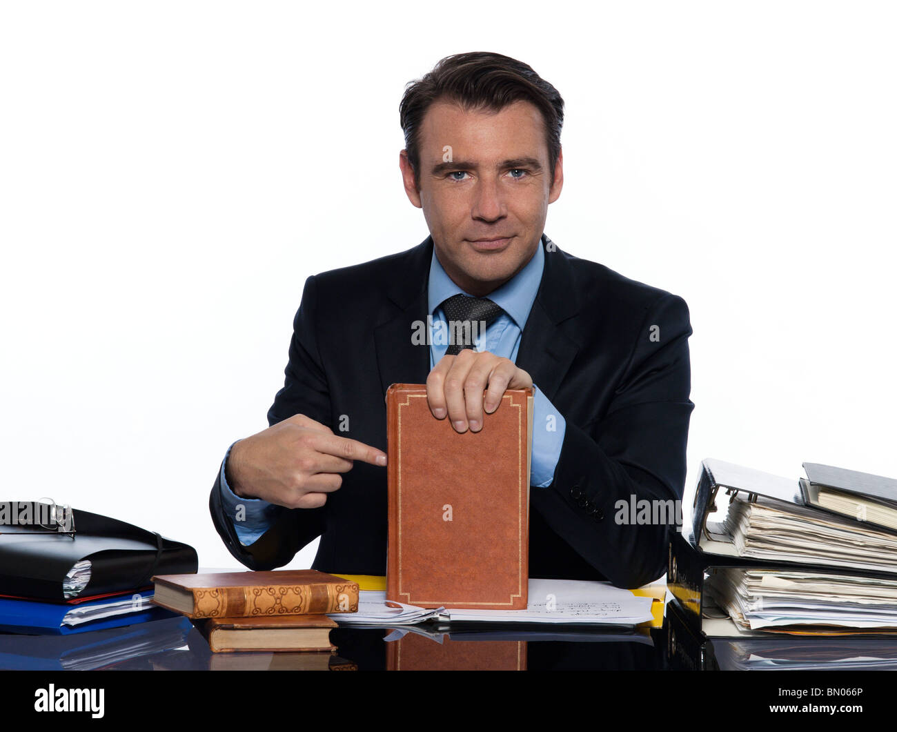 man caucasian teacher professor tutoring isolated studio on white ...