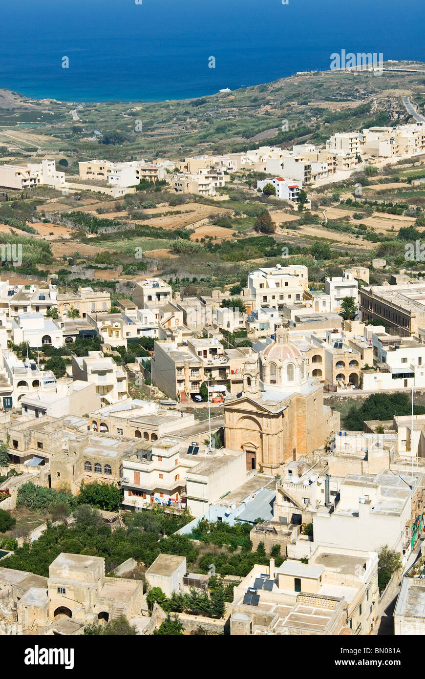 Mgarr, Aerial View, Gozo Island, Republic of Malta Stock Photo - Alamy