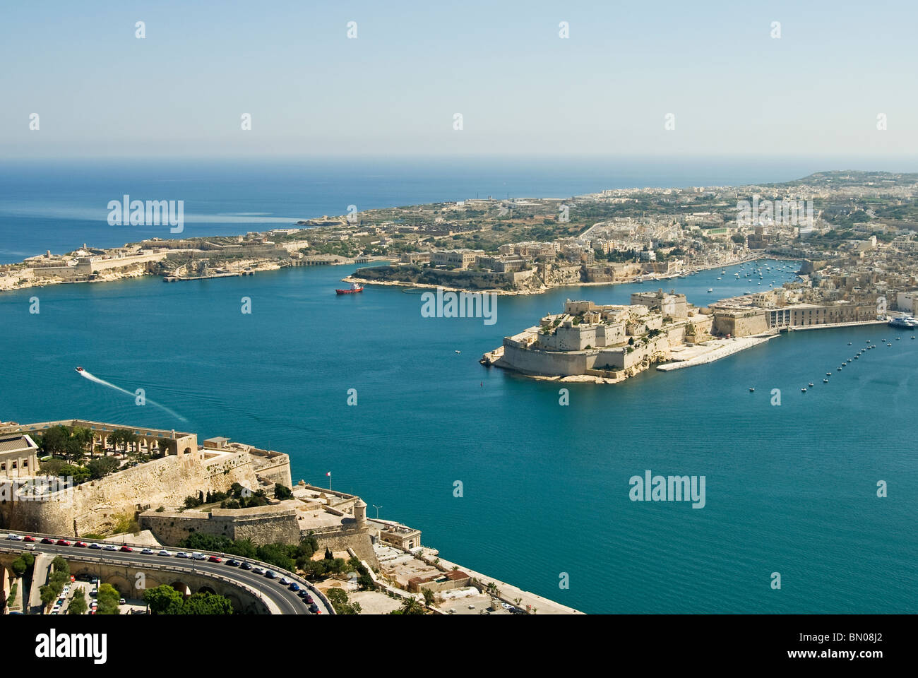 Valletta, Grand Harbour, Aerial View, Malta Island, Republic of Malta ...