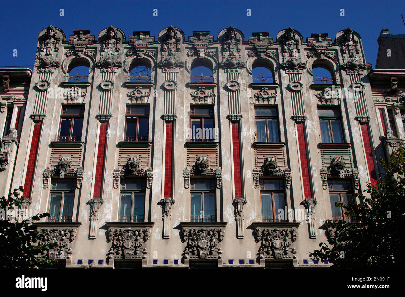 Latvia,Riga,Art Nouveau Buildings,Alberta Street 2a Stock Photo - Alamy
