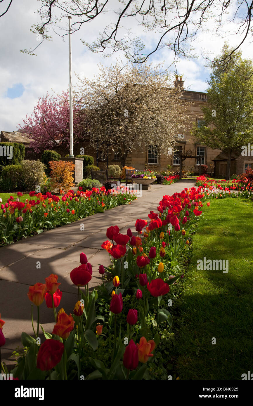 Bakewells Bath Gardens in the Derbyshire Peak District East Midlands ...