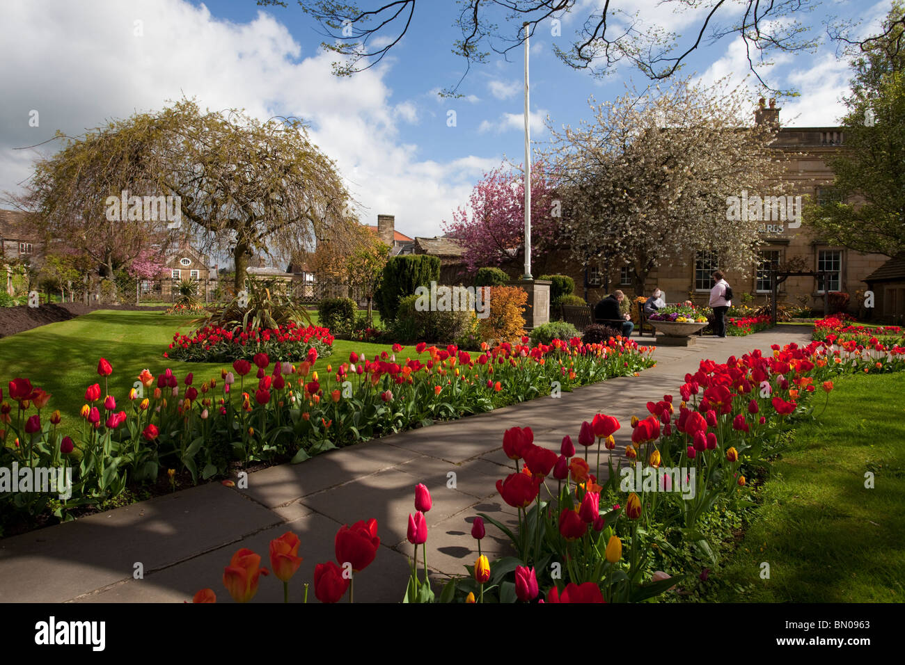 Bakewells Bath Gardens in the Derbyshire Peak District East Midlands ...