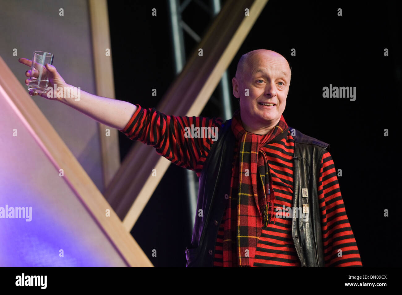 Children's writer Kjartan Poskitt performing his Murderous Maths show ...