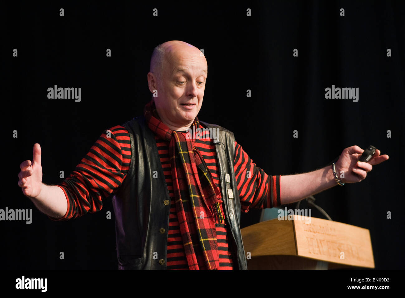 Children's writer Kjartan Poskitt performing his Murderous Maths show ...