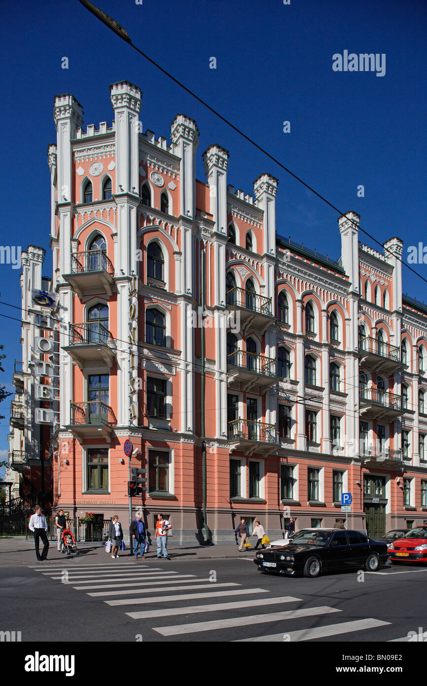 Latvia,Riga,Art Nouveau Buildings Stock Photo - Alamy