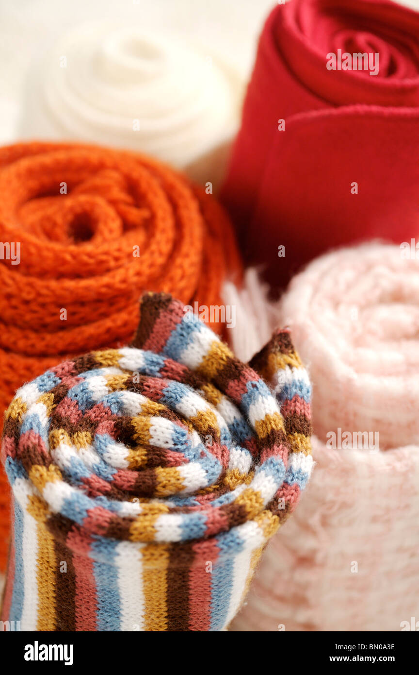 Rolled up scarf hi-res stock photography and images - Alamy