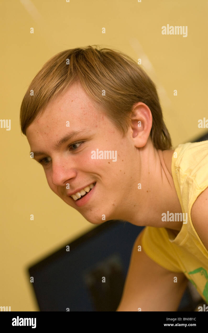 Young boy who has mild autism, Sutton, UK Stock Photo - Alamy