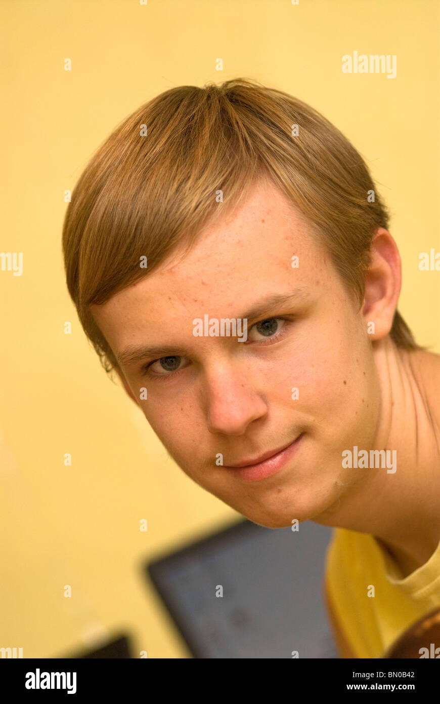 Young boy who has mild autism, Sutton, UK Stock Photo - Alamy
