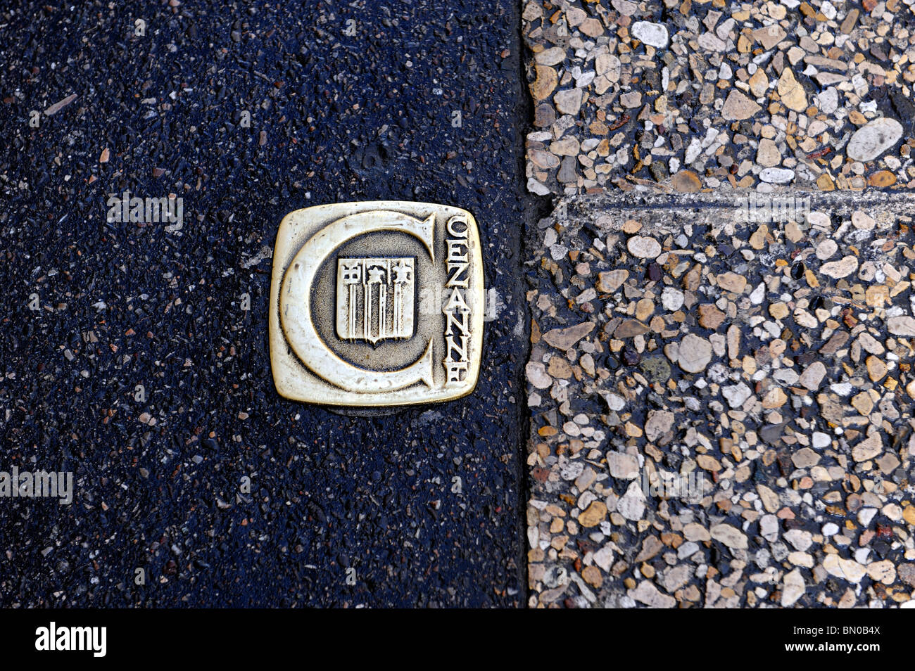 France, Provence, Aix en Provence, Paul Cezanne path way sign Stock ...