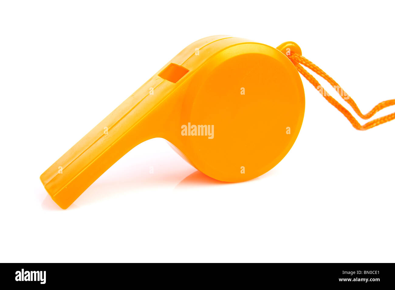 orange soccer flute isolated on white background Stock Photo - Alamy