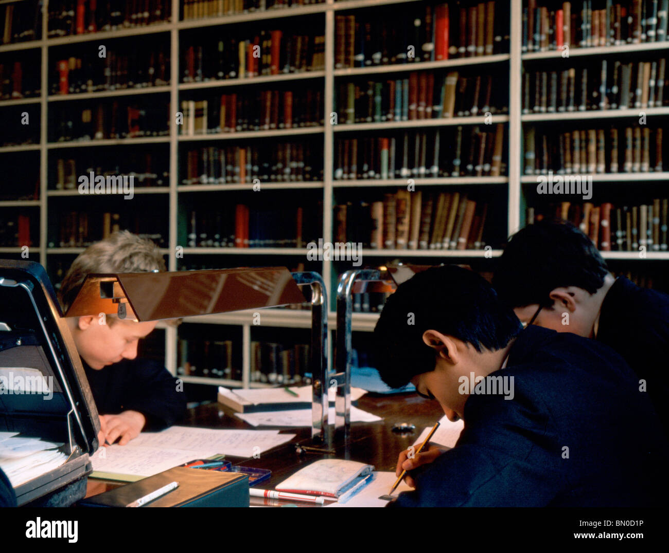Westminster School Library 1980's Stock Photo, Royalty Free Image ...