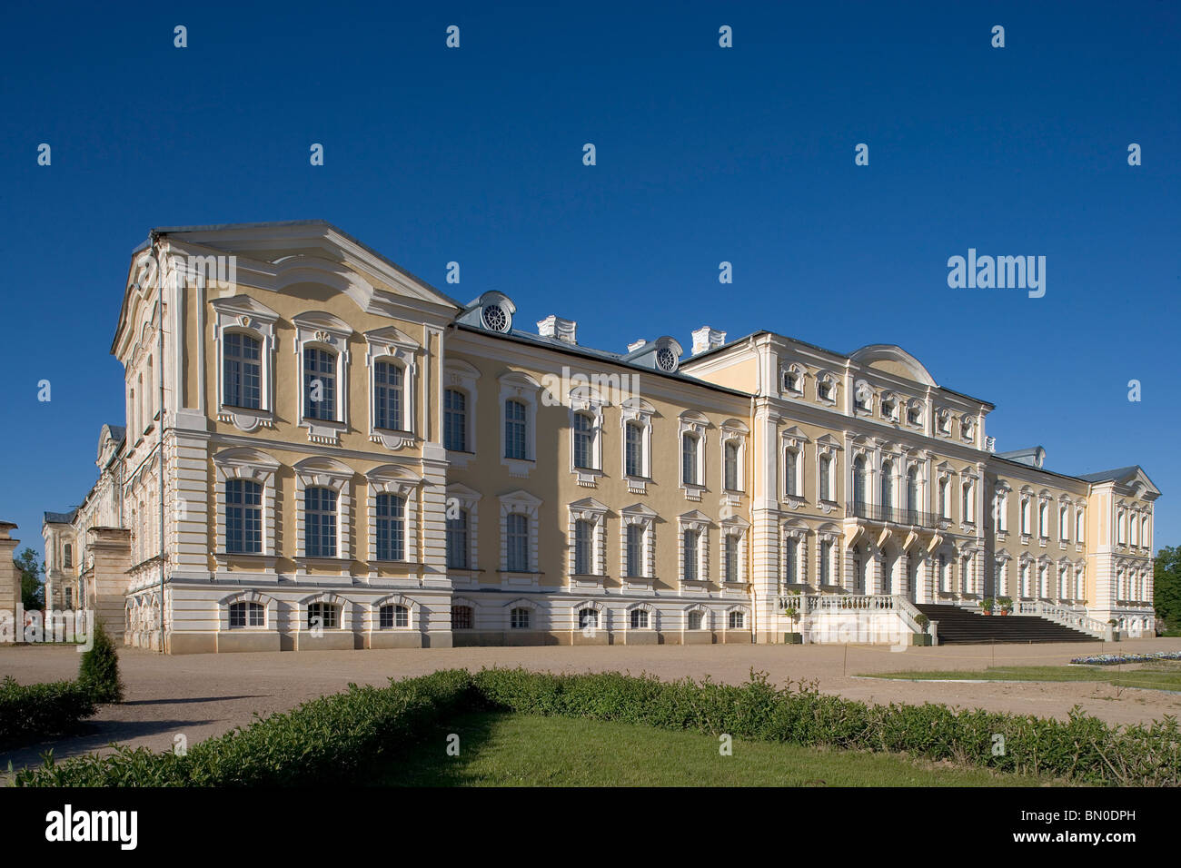 Latvia,Zemgale,Rundale Palace by Bartolomeo Rastrelli Stock Photo - Alamy