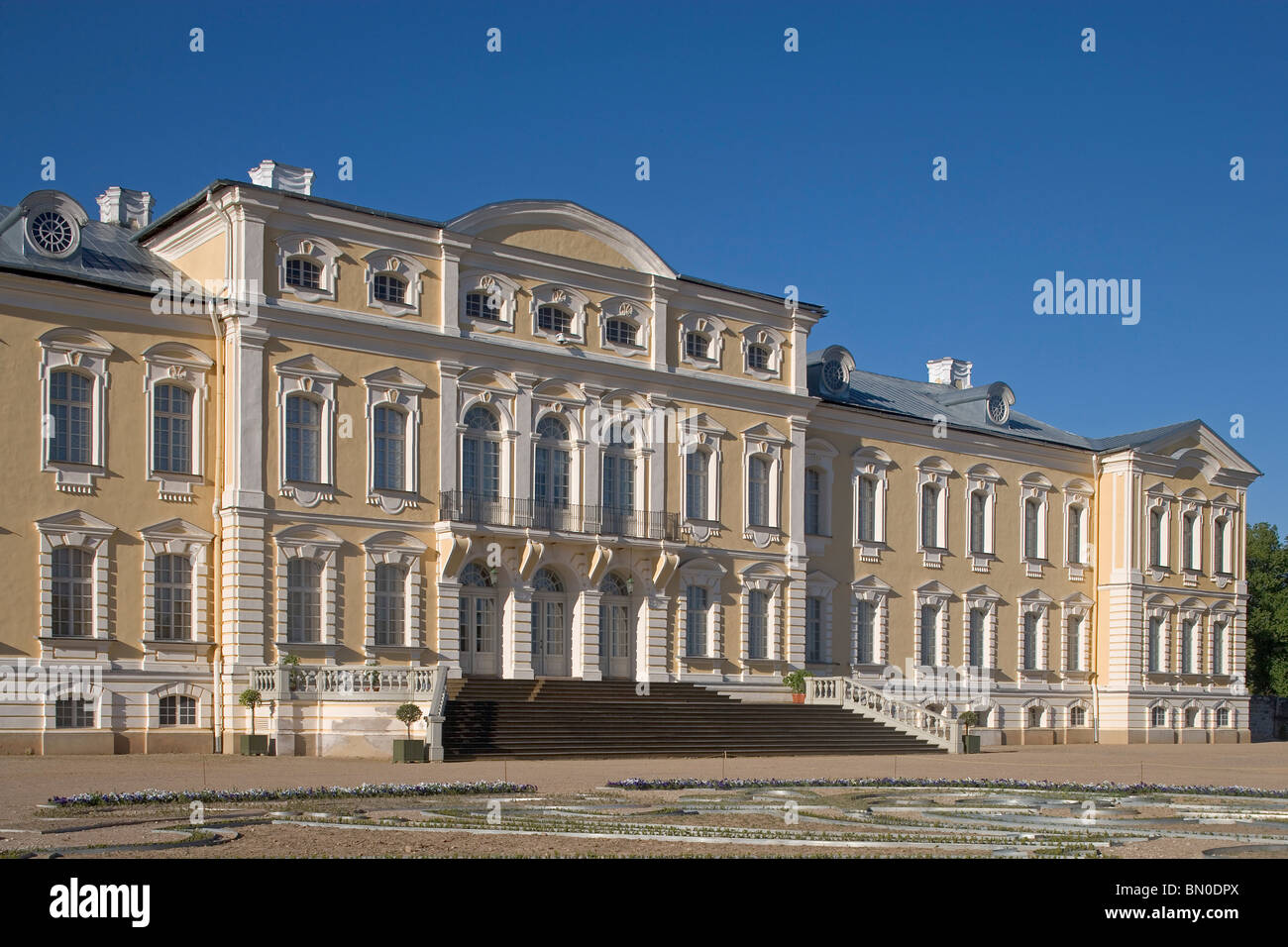 Latvia,Zemgale,Rundale Palace by Bartolomeo Rastrelli Stock Photo - Alamy