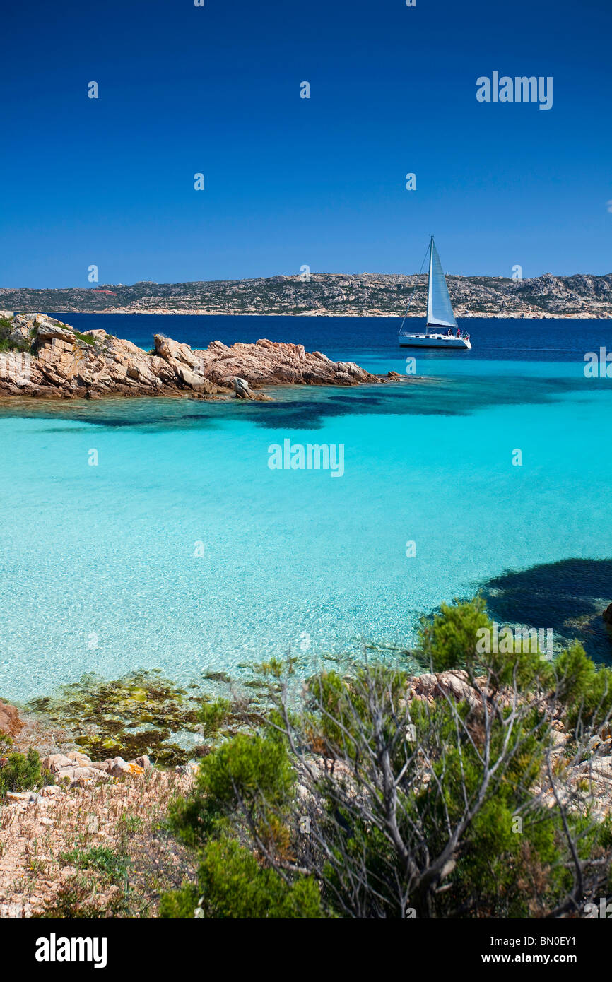 Cala Granara, Isola di Spargi island, La Maddalena (OT), Sardinia ...