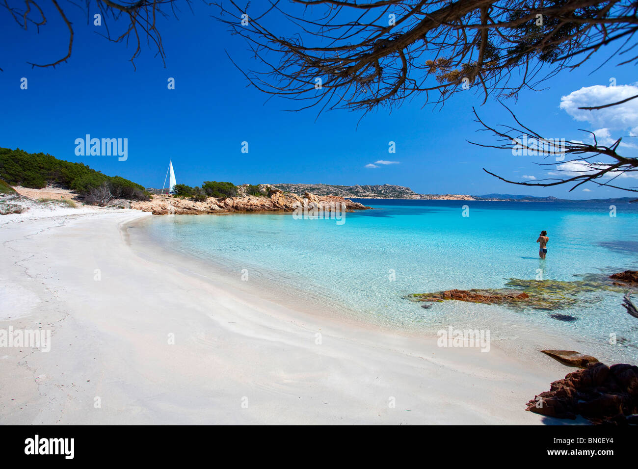 Cala Granara, Isola di Spargi island, La Maddalena (OT), Sardinia ...