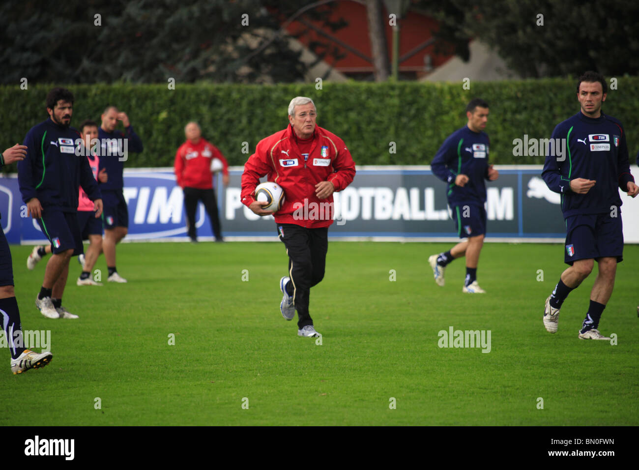 Marcello Lippi coach, Pazzini, Gattuso player,Italy national team, 2010 ... Marcello Lippi coach, Pazzini, Gattuso player,Italy national team, 2010 ...