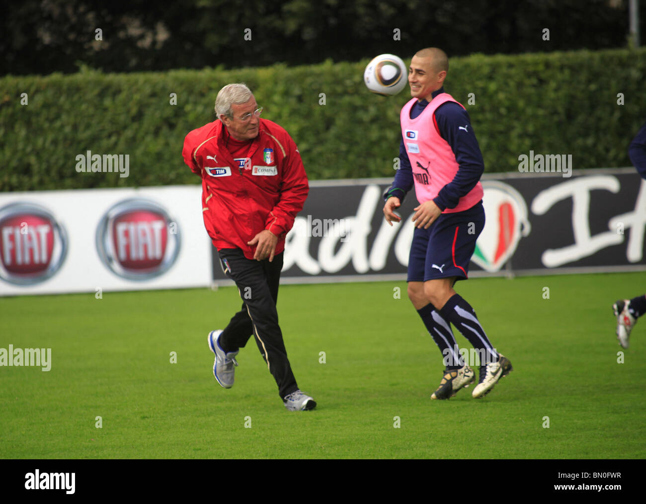 Marcello Lippi coach, Cannavaro player, Italy national team, 2010 FIFA ...