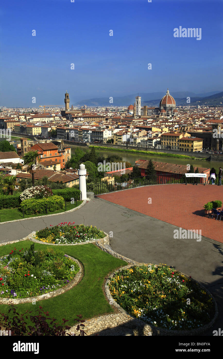Unesco historic centre of florence a world heritage site hi-res stock ...