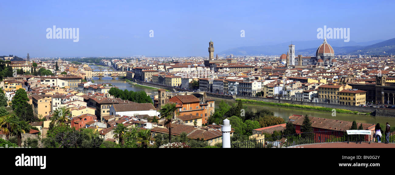 Unesco historic centre of florence a world heritage site hi-res stock ...