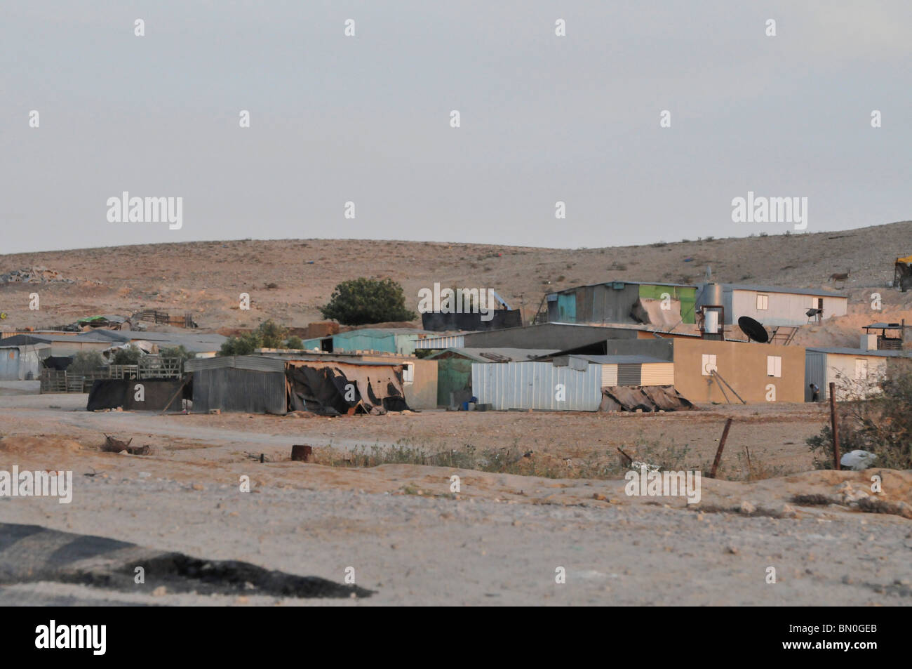 Israel, Negev Desert Beduin Shanty town Stock Photo - Alamy