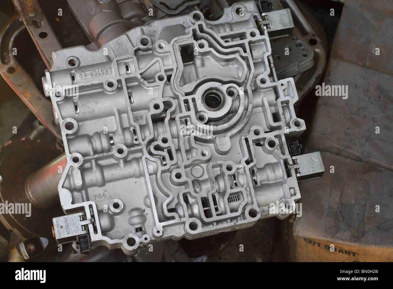 Automobile automatic transmission part made of aluminum Stock Photo - Alamy