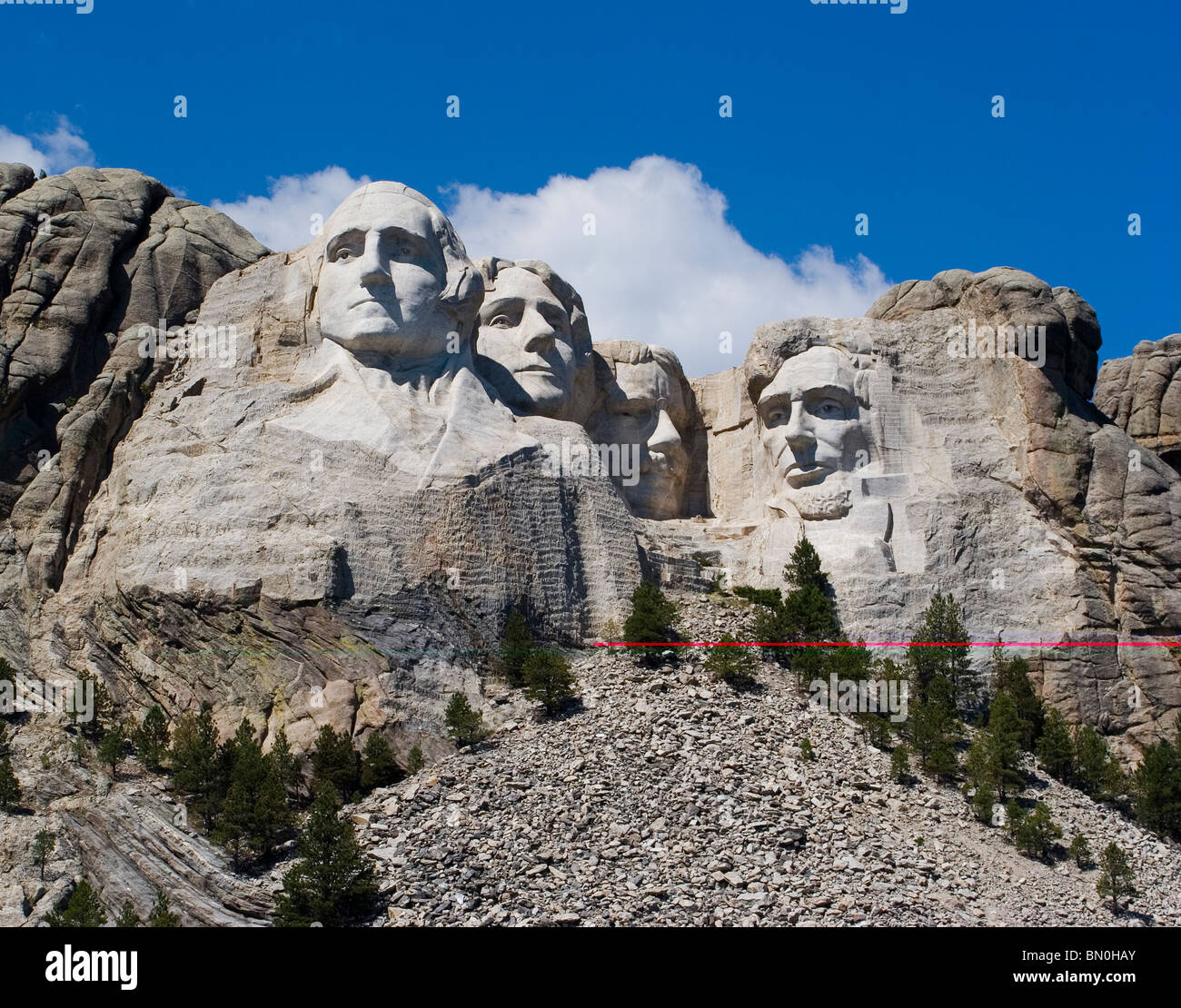 Mount Rushmore featuring the heads of Presidents Washington Jefferson ...
