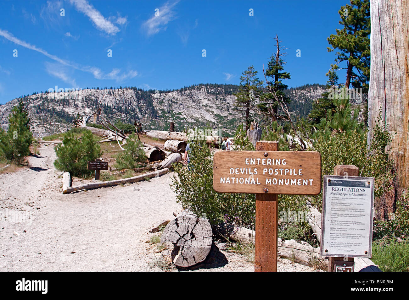 Devils Postpile National Monument, Mammoth Lakes, California, USA Stock ...