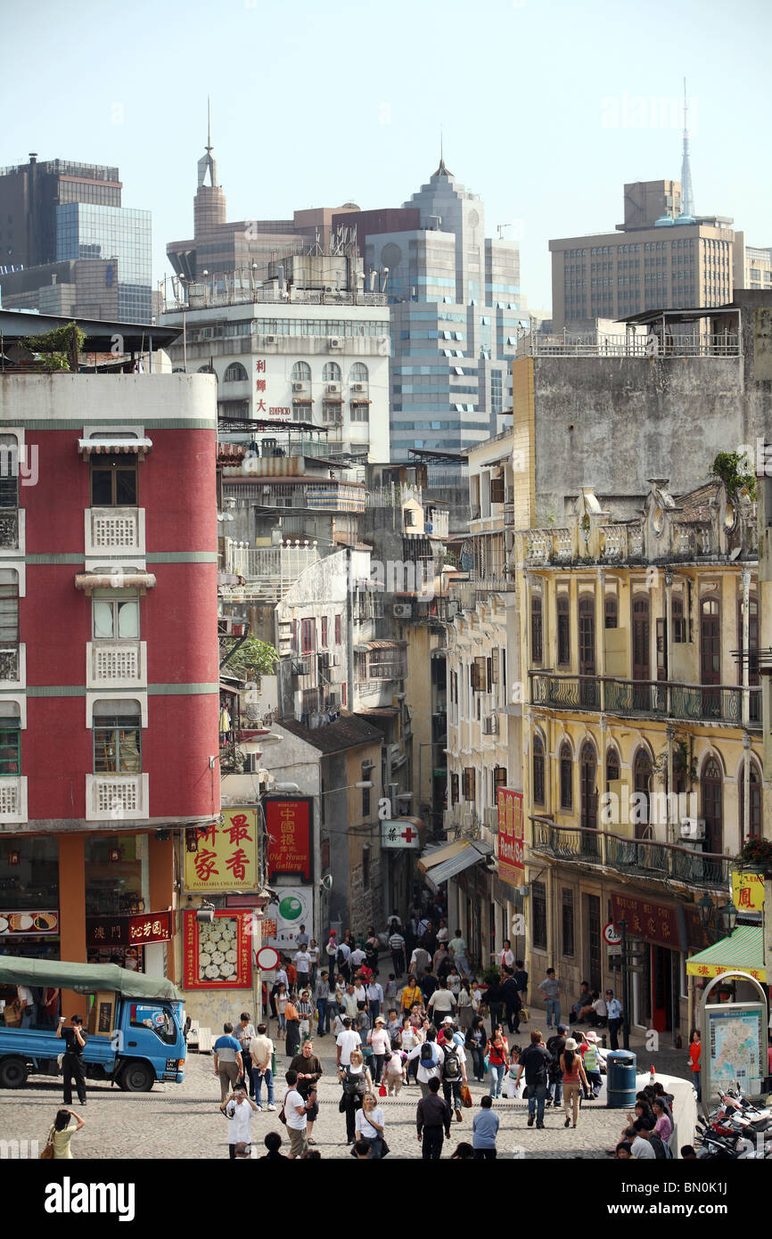 Cityscape of Macao, China Stock Photo - Alamy