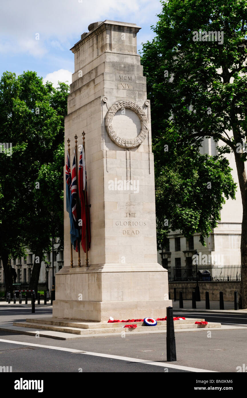 The Cenotaph War Memorial, Whitehall, London, England, UK Stock Photo ...