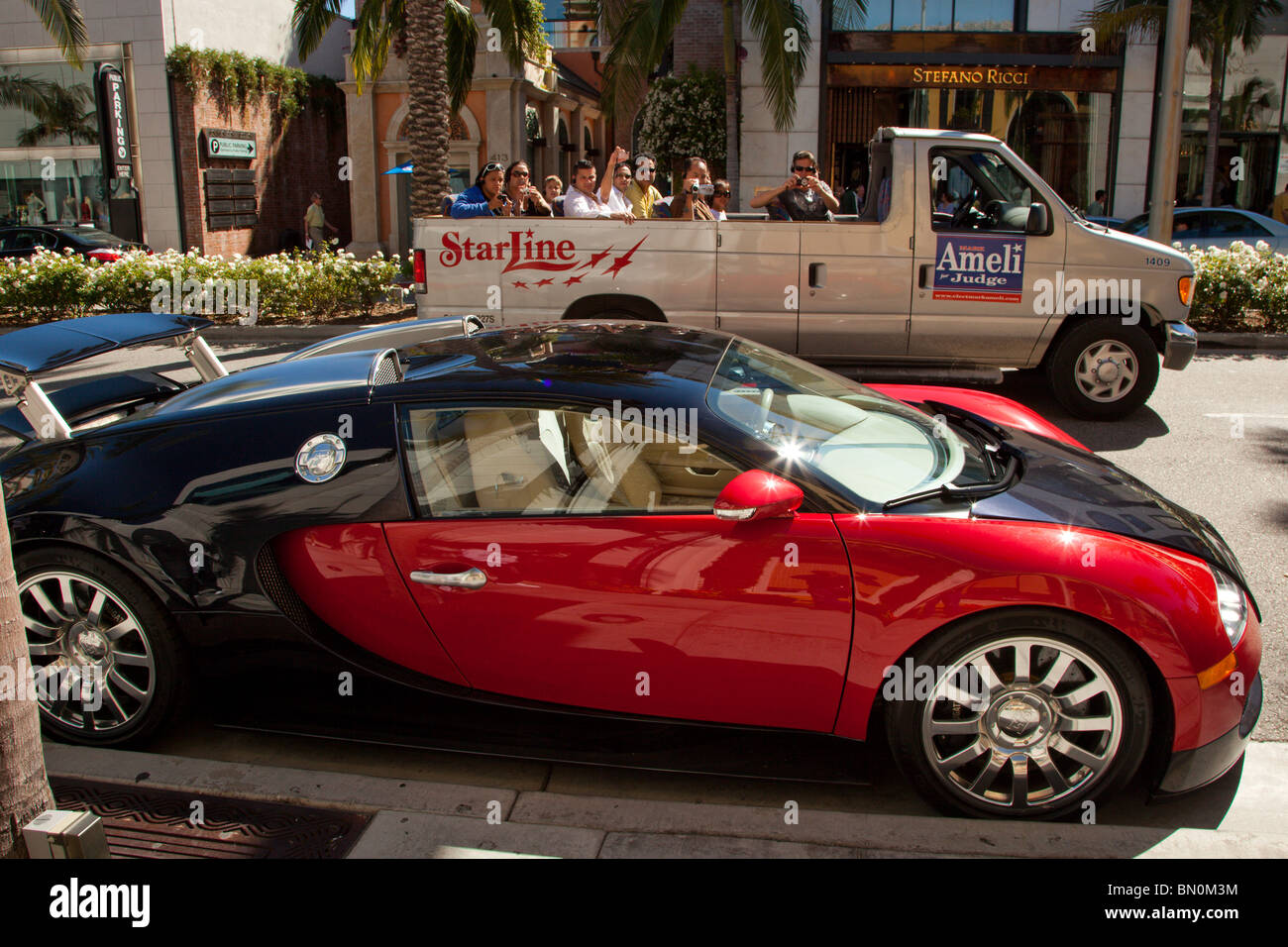 A Bugatti car, Beverly Hills, Los Angeles, California, United States of ...