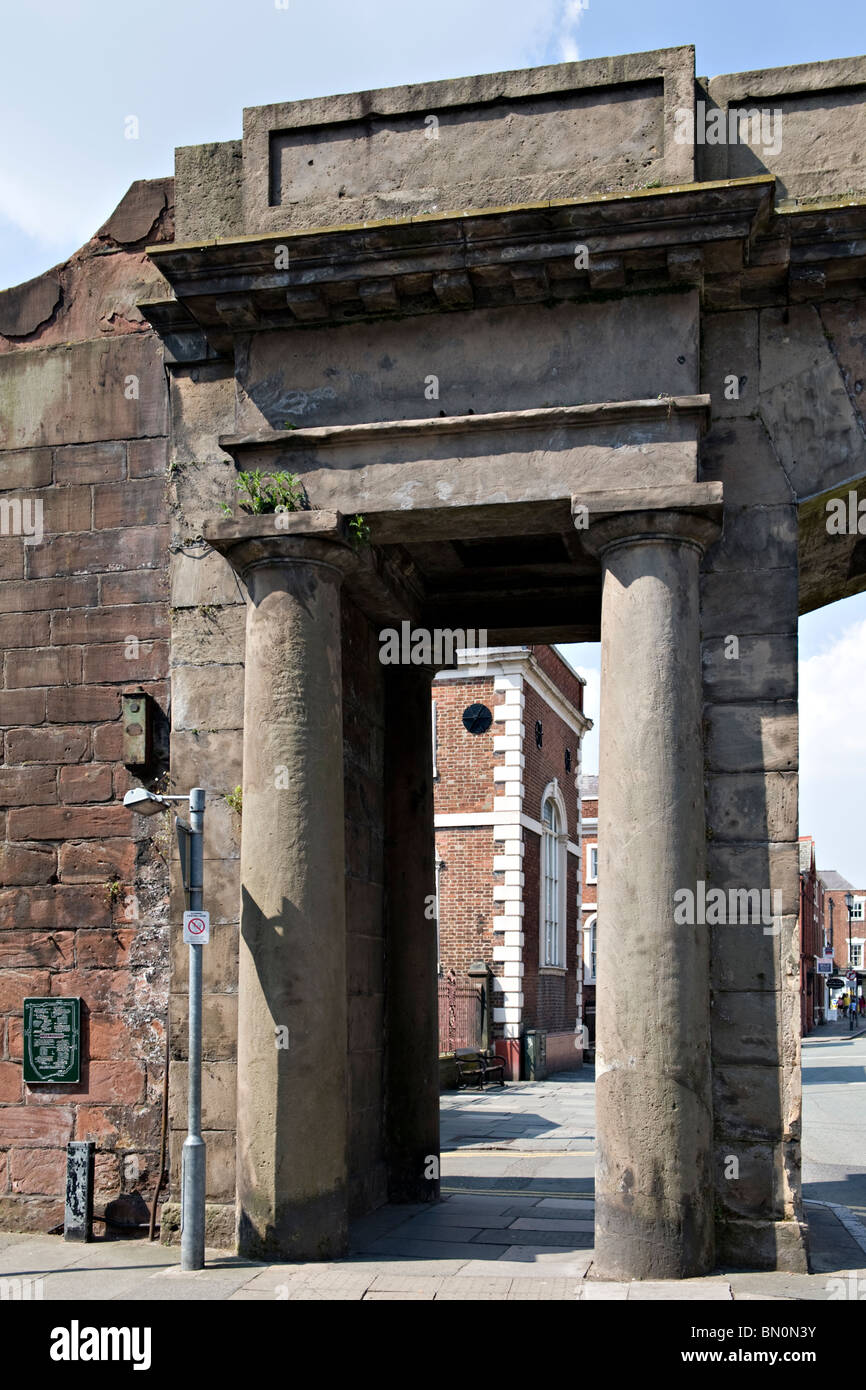 Part of the Wall Surrounding the Walled City of Chester, England, UK ...