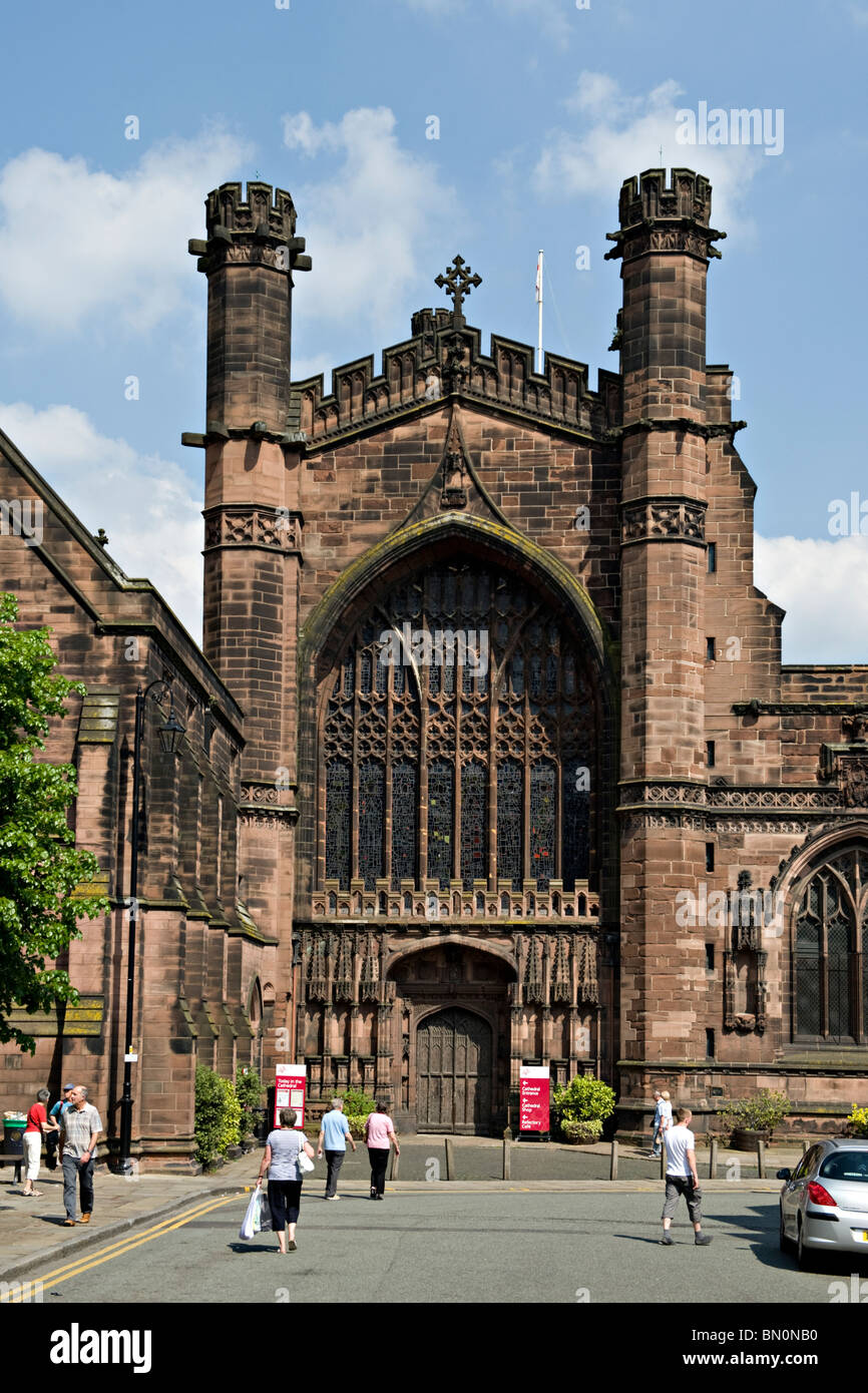 St. Oswald's. The South Door of Chester Cathedral, Chester, Cheshire ...