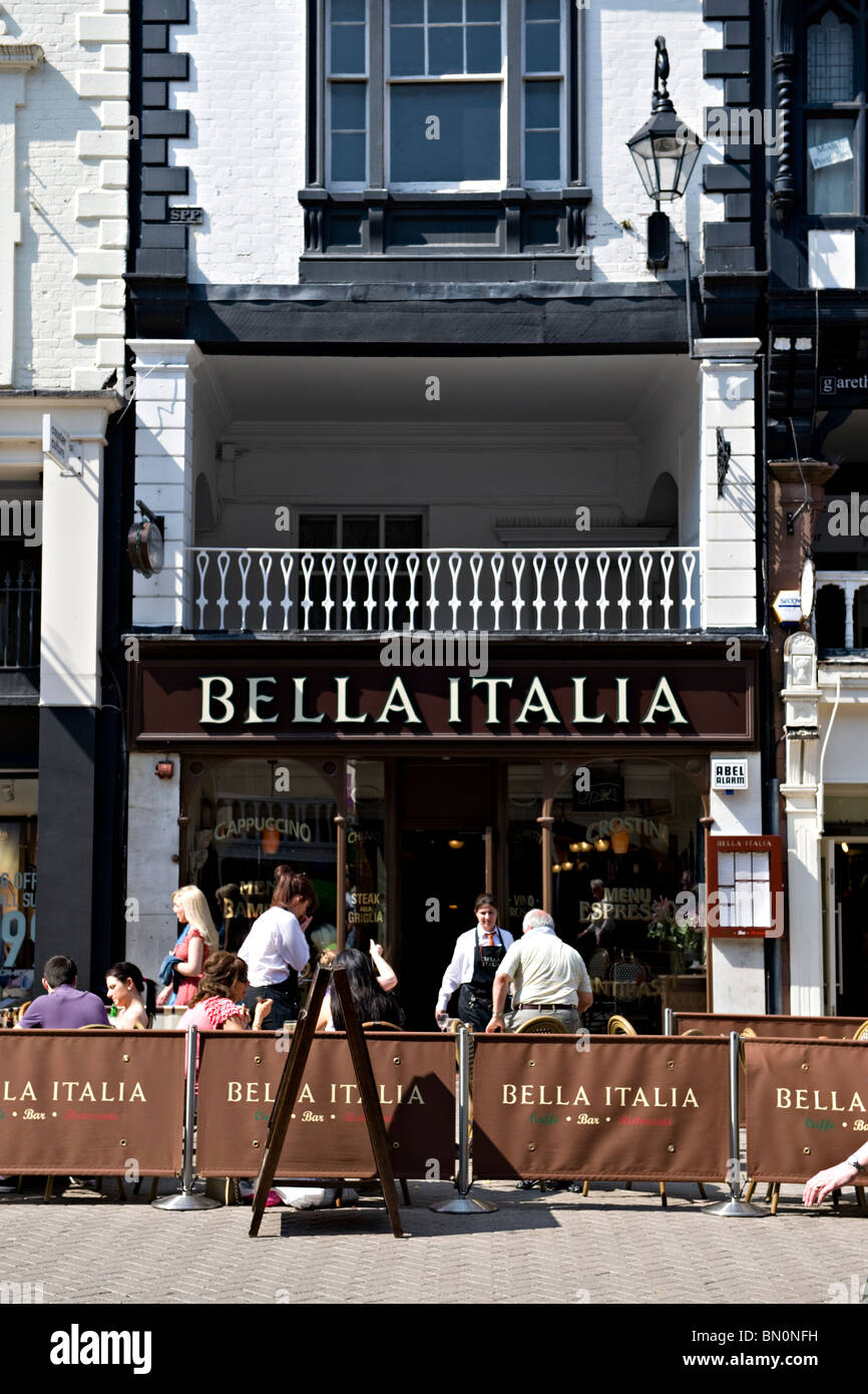 Italian restaurant in Chester, Cheshire, England, UK Stock Photo - Alamy
