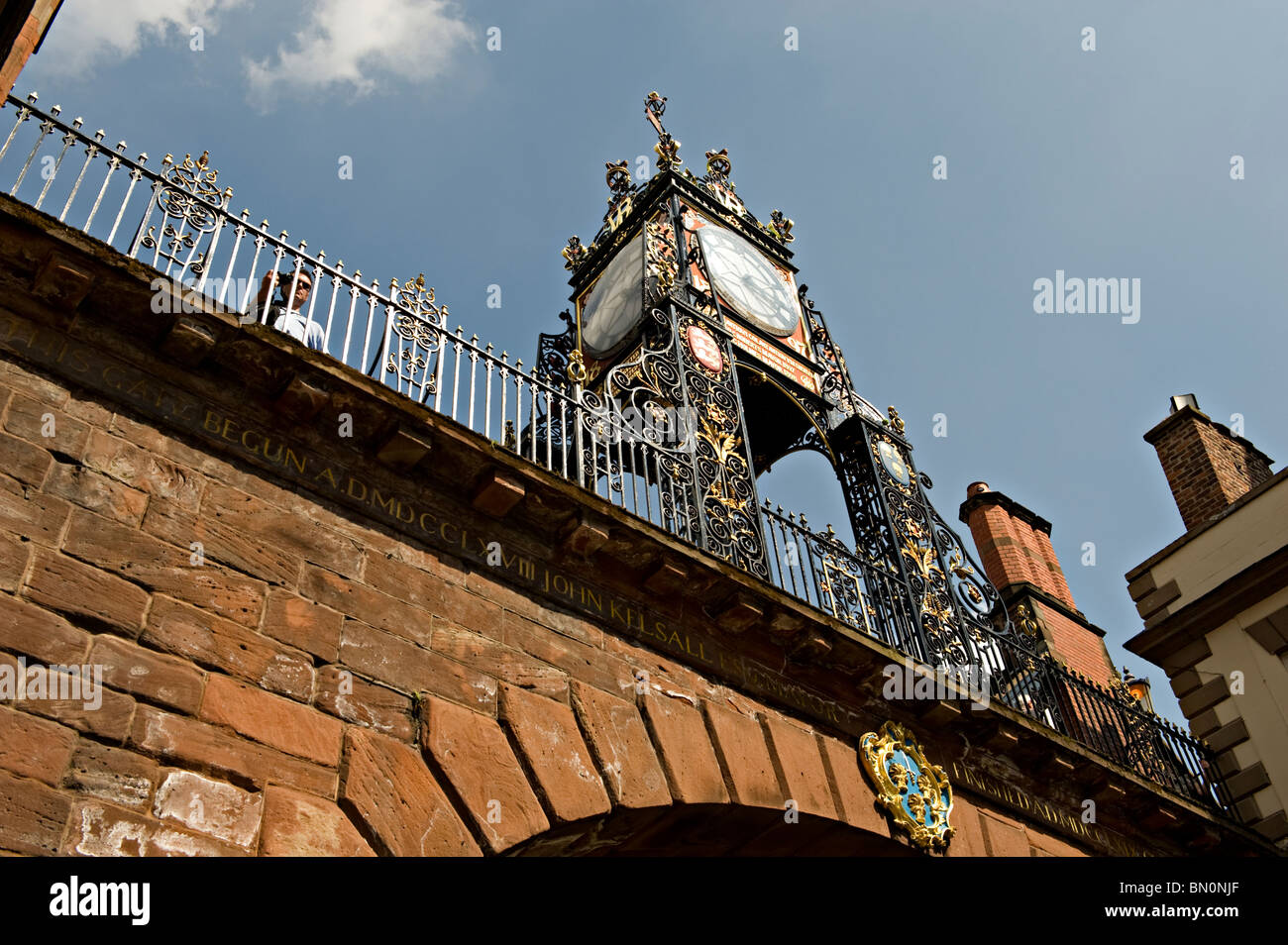 The Eastgate Clock, Eastgate, Chester, Cheshire, England, UK Stock ...