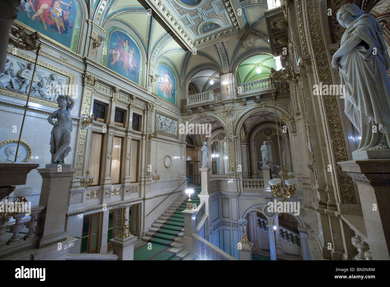 Vienna state opera house stairs hi-res stock photography and images - Alamy