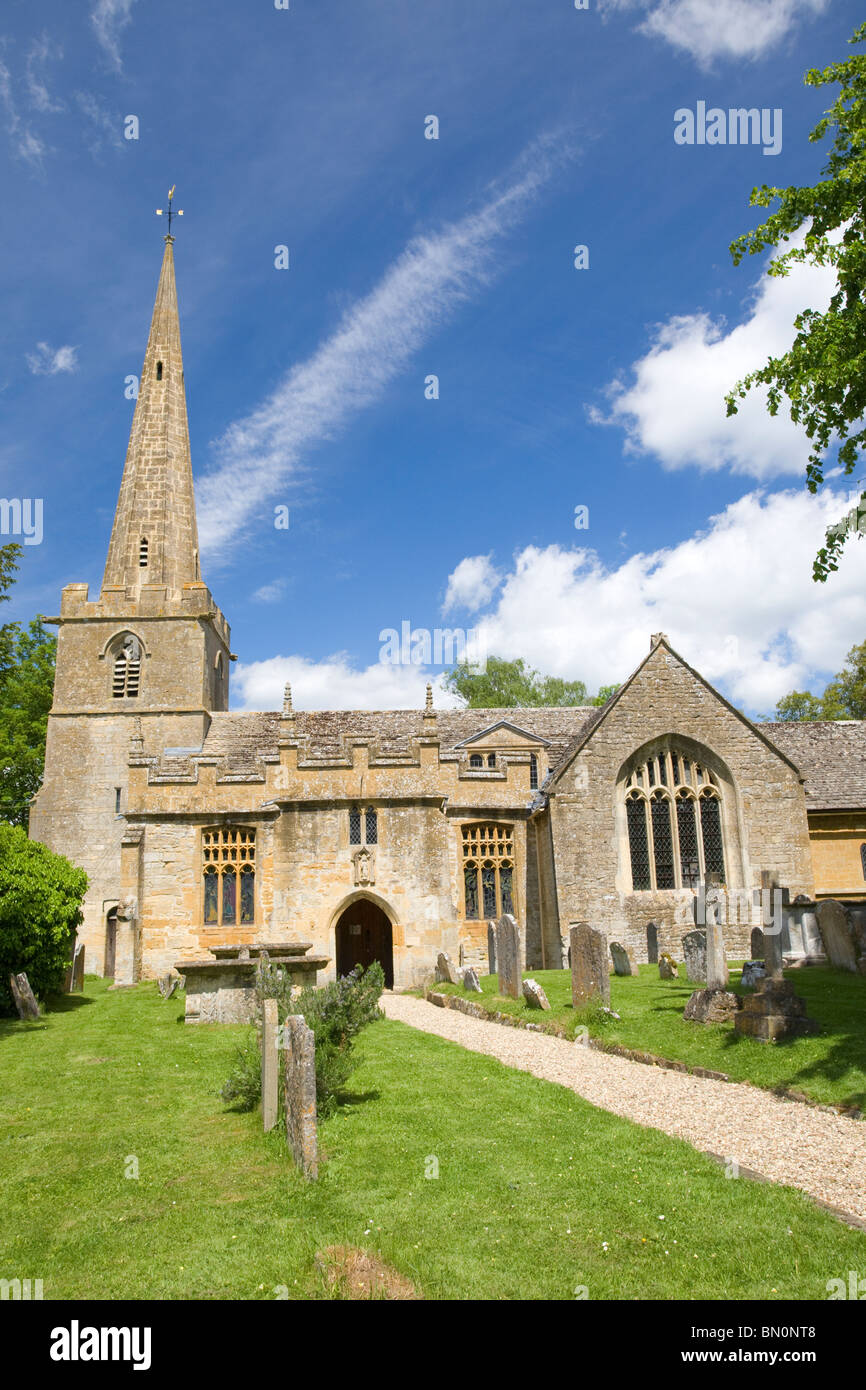 Church of St. Michael, Stanton village, Cotswolds, Gloucestershire ...