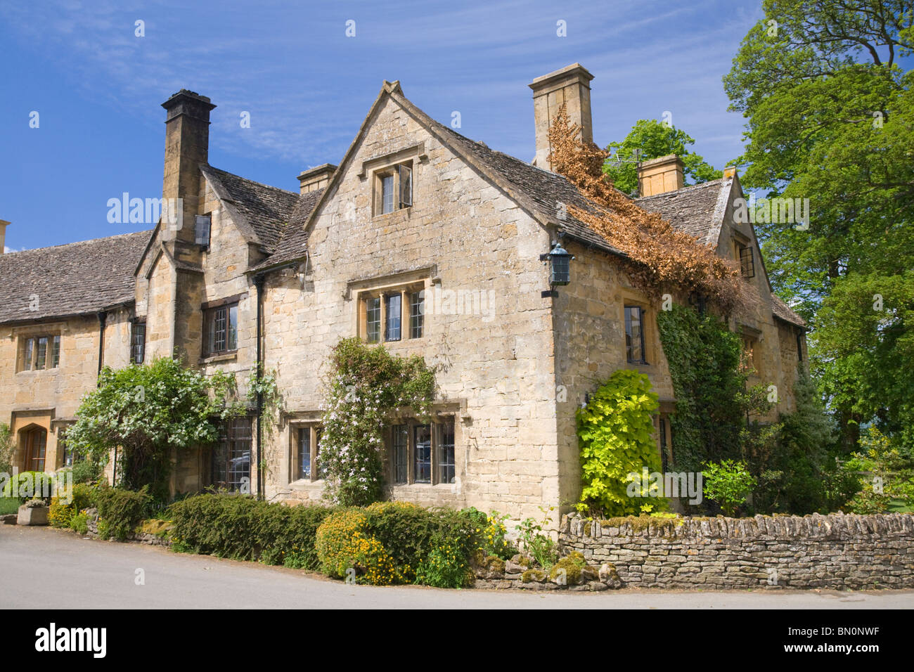 Stanton village, near Broadway, Cotswolds, Gloucestershire Stock Photo ...