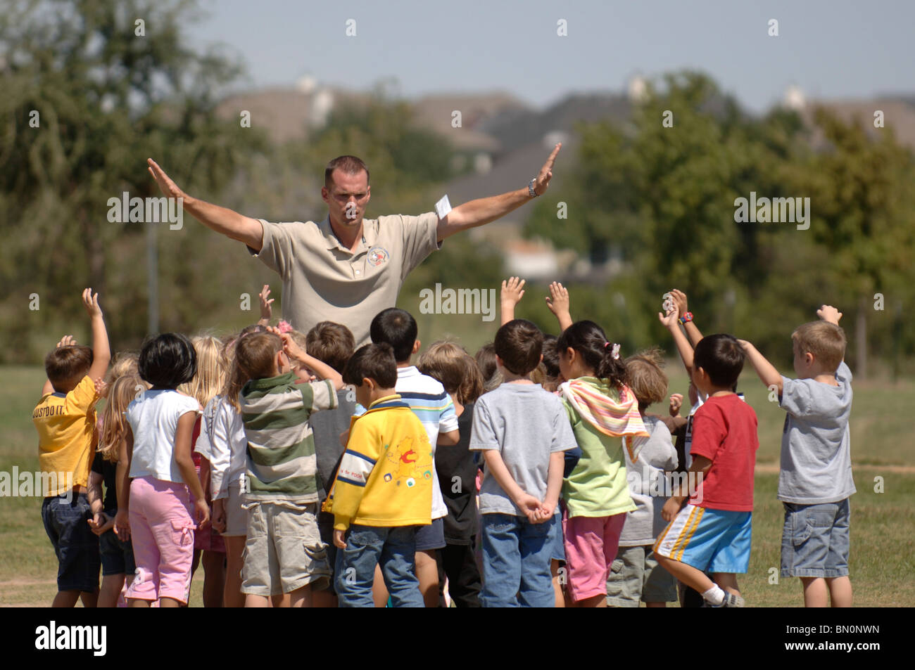 Physical Education Teacher Teaching