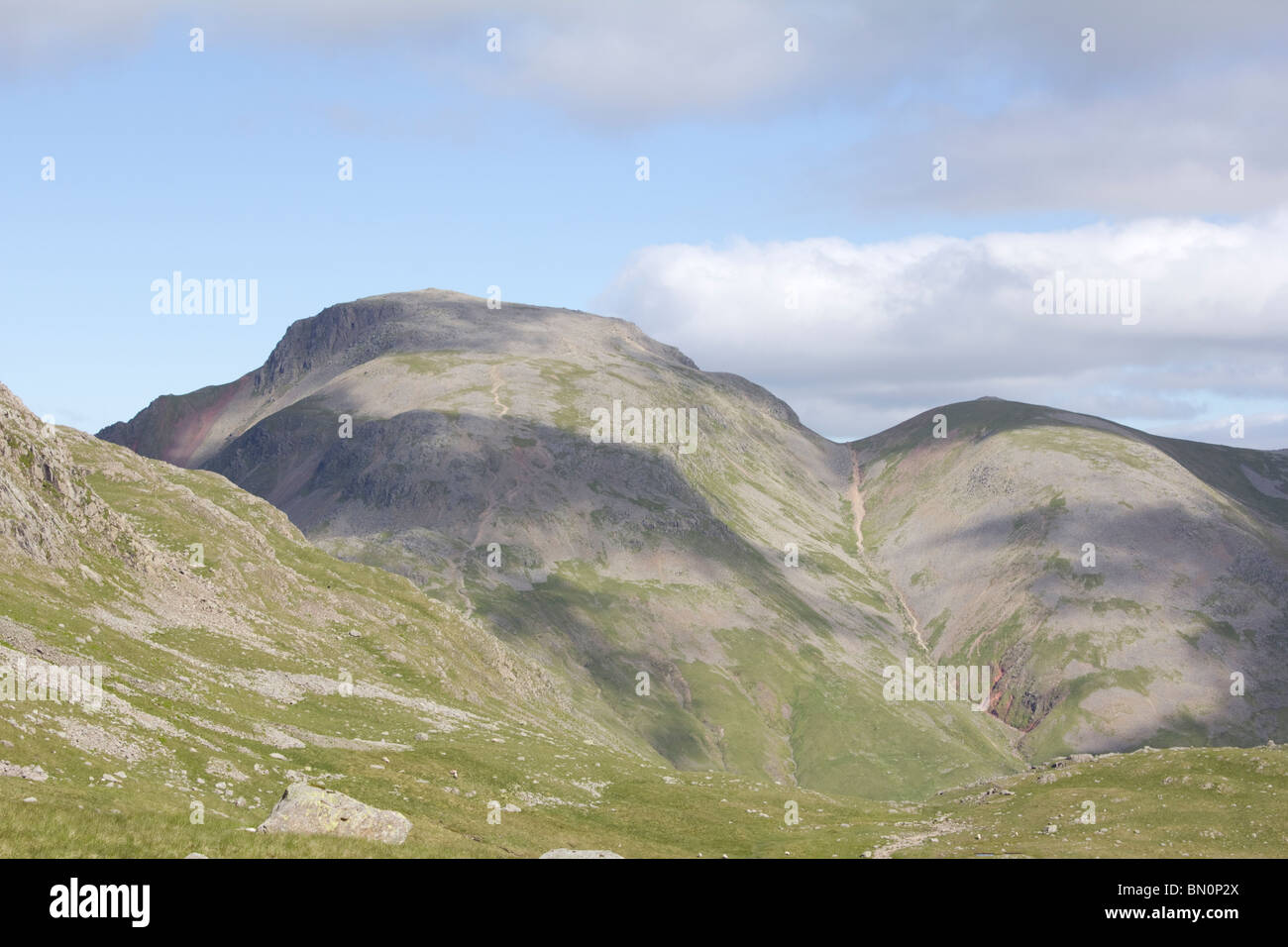 Great Gable and Green Gable, Lake District, England, Mountain, Blue Sky ...