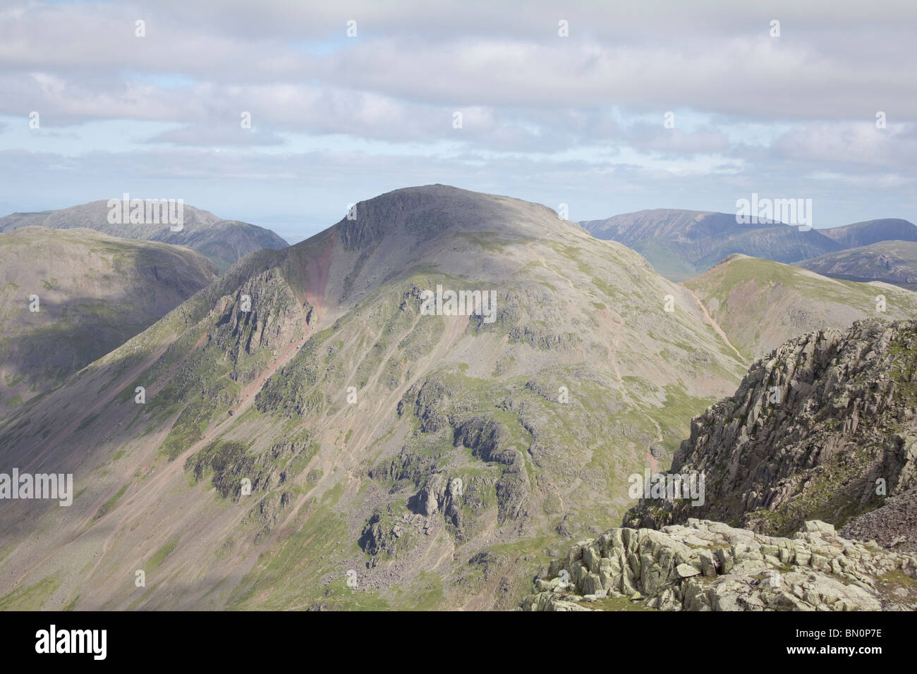 Great Gable from Broad Crag, Lake District, England Stock Photo - Alamy