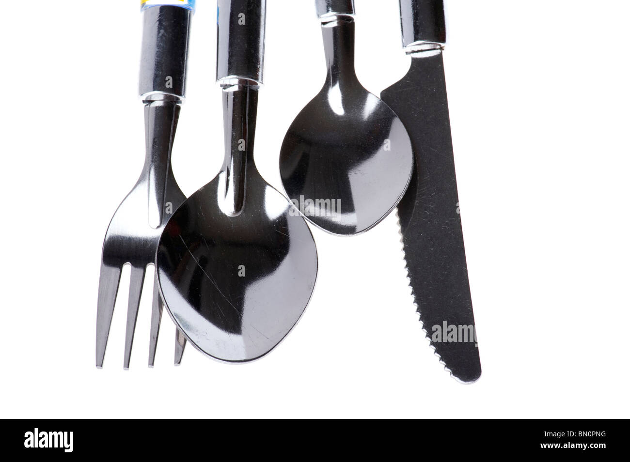 object on white - kitchen utensil fork Stock Photo - Alamy