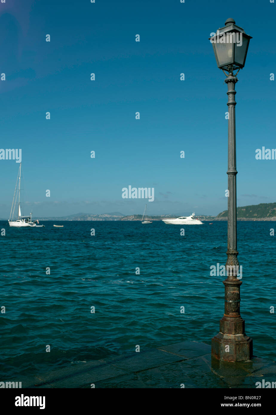 lamppost on the sea Stock Photo - Alamy